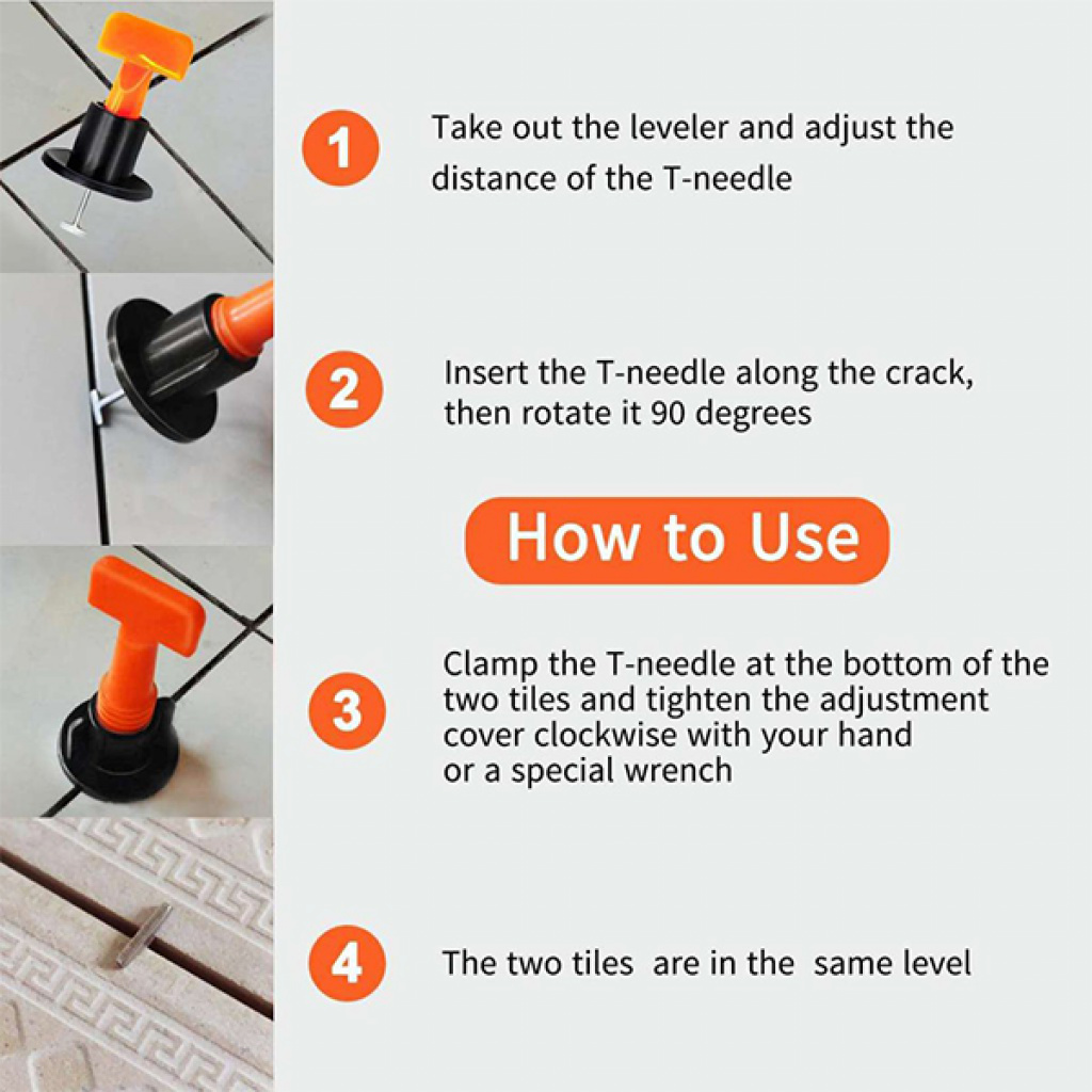 Tile Leveling T-Spacer Kits - Apollo Stone Art