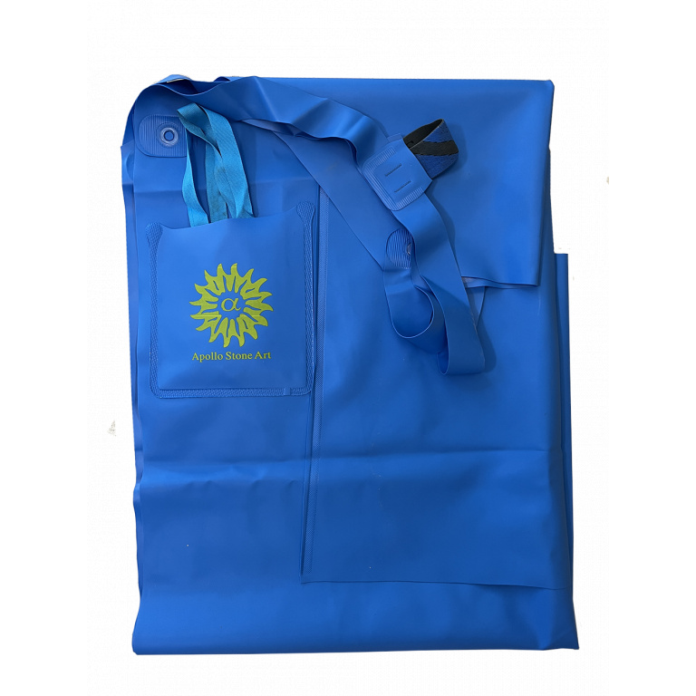 Heavy Duty Shoulder Strap Blue Apron - Apollo Stone Art