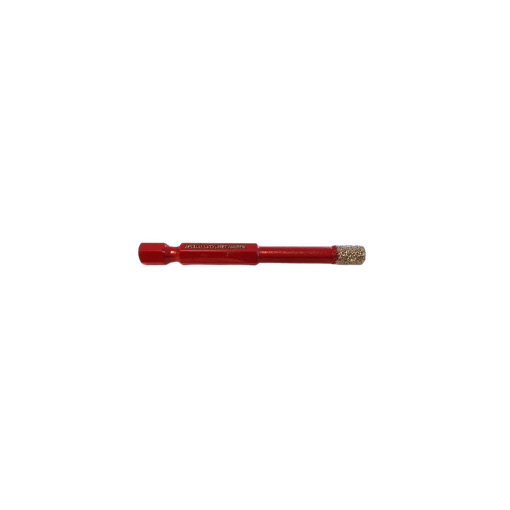 1/4″ Premium Vacuum Brazed Porcelain Tile Drill Bits - Apollo Stone Art