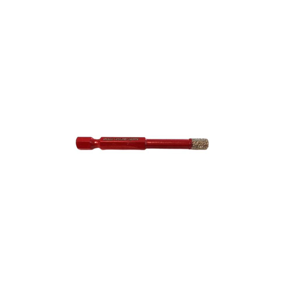 1/4″ Premium Vacuum Brazed Porcelain Tile Drill Bits - Apollo Stone Art