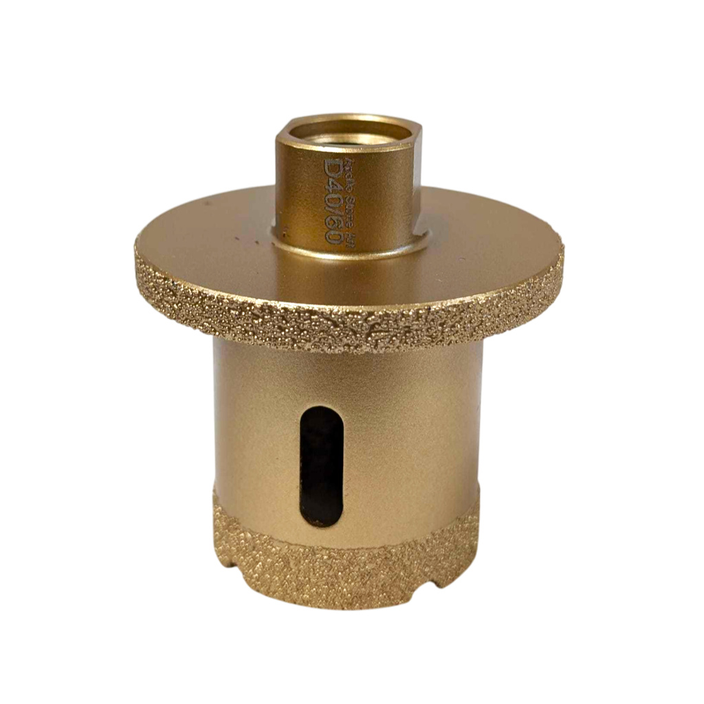 Vacuum Brazed Core Bit for Sink Drain Pipe Coring - Apollo Stone Art
