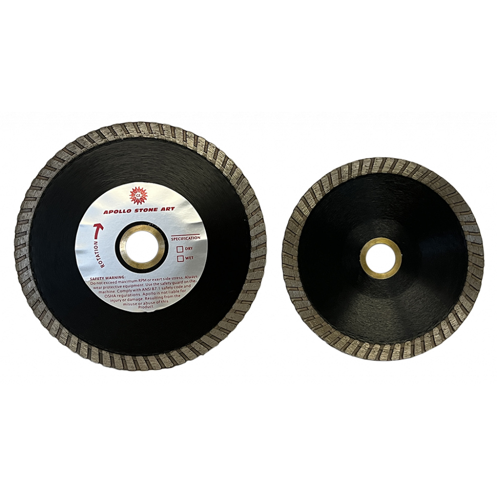 Standard Continuous Rim Turbo Contour Blades - Apollo Stone Art