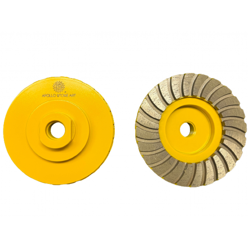 4″ Premium Segmented Turbo Cup Wheel - Apollo Stone Art