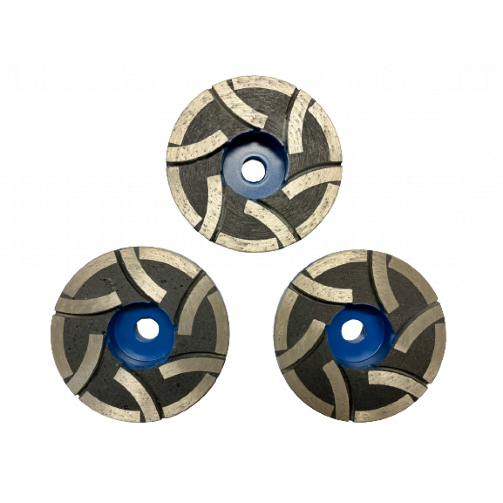 4″ A-Team Resin Filled Flat Face Cup Wheels - Apollo Stone Art