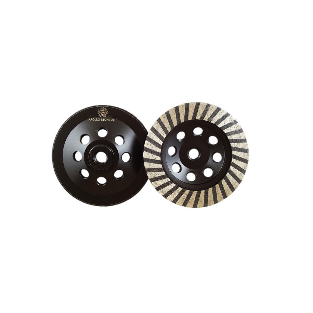 5″ Resin Filled Wider Segment Turbo Cup Wheel - Apollo Stone Art