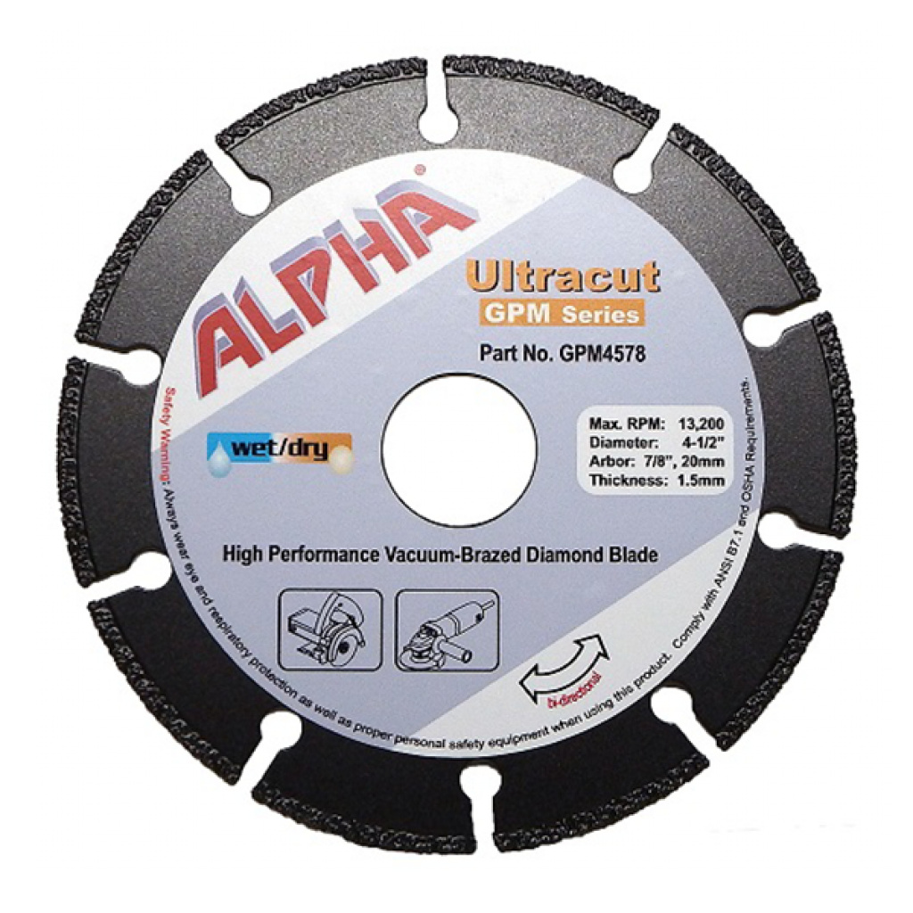 Alpha Ultra-Cut GPM Series Blades - Apollo Stone Art