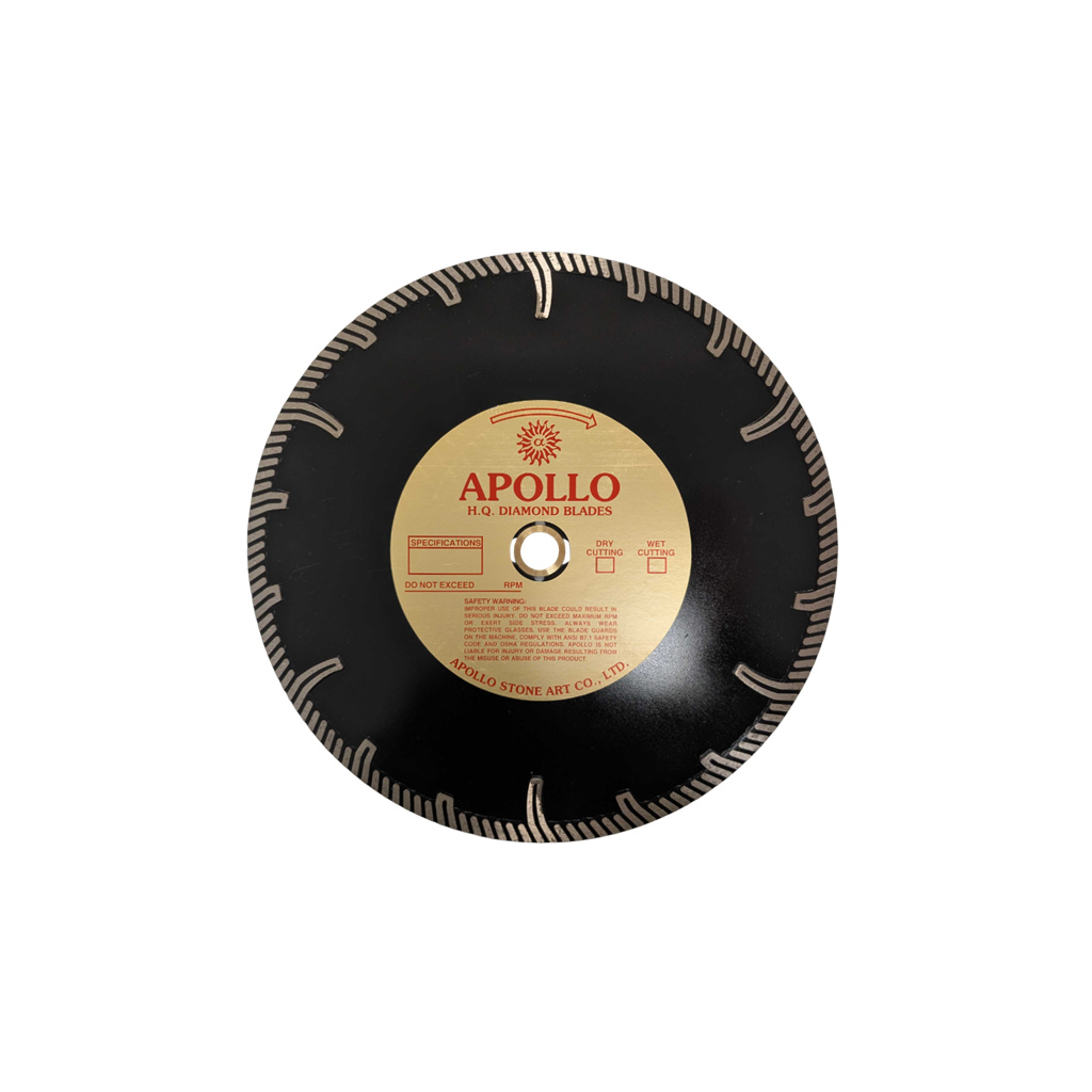10″ Continuous Rim Turbo Blade - Apollo Stone Art