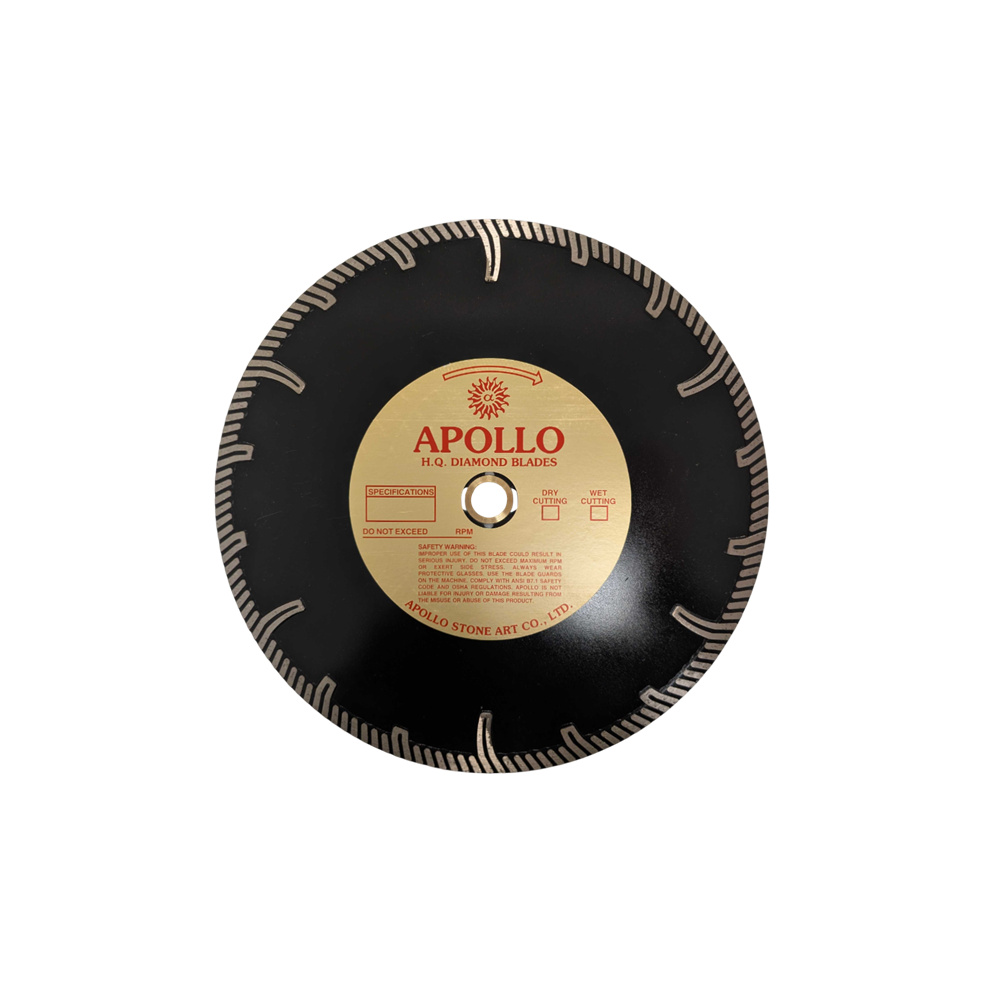 10″ Continuous Rim Turbo Blade - Apollo Stone Art