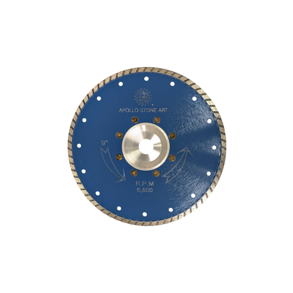 9″ Continuous Rim Turbo Blade - Apollo Stone Art