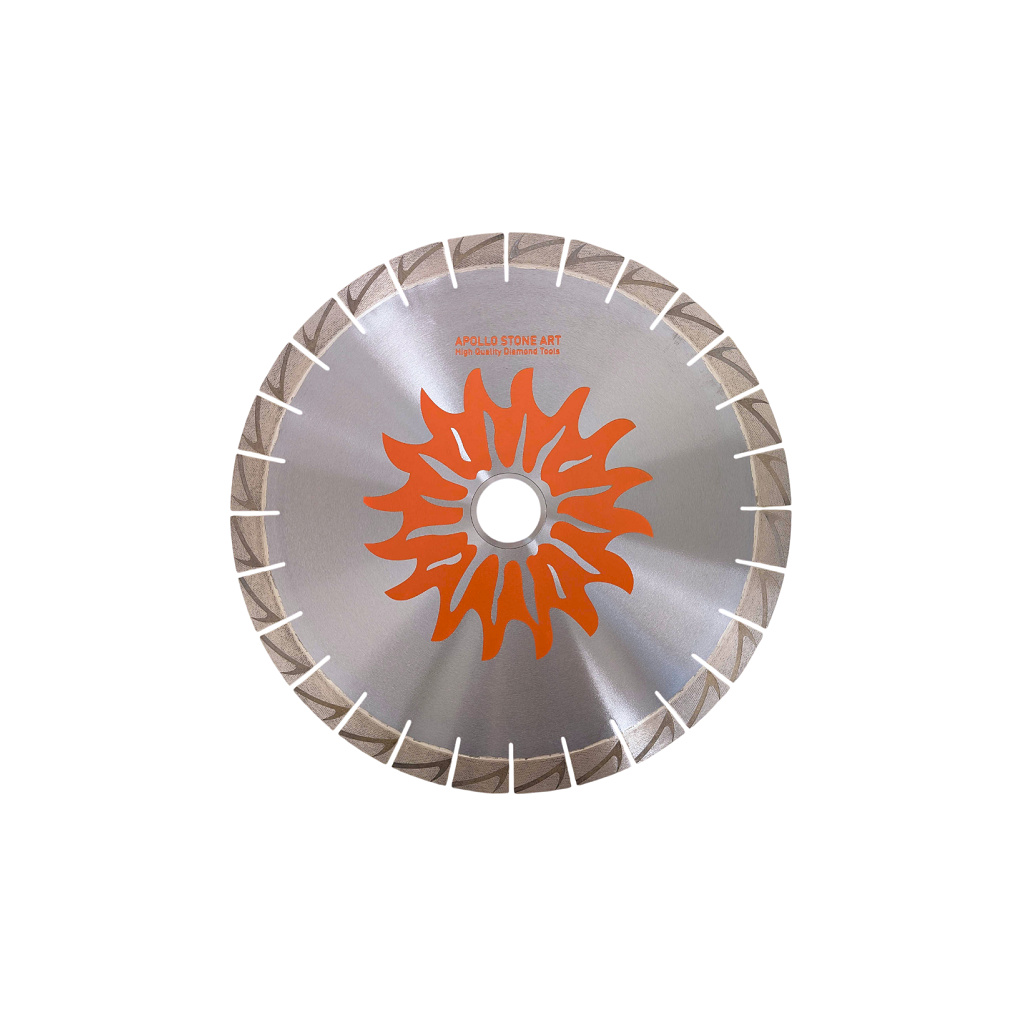 Pro 25mm Patterned Diamond Bridge Saw Blades - Apollo Stone Art