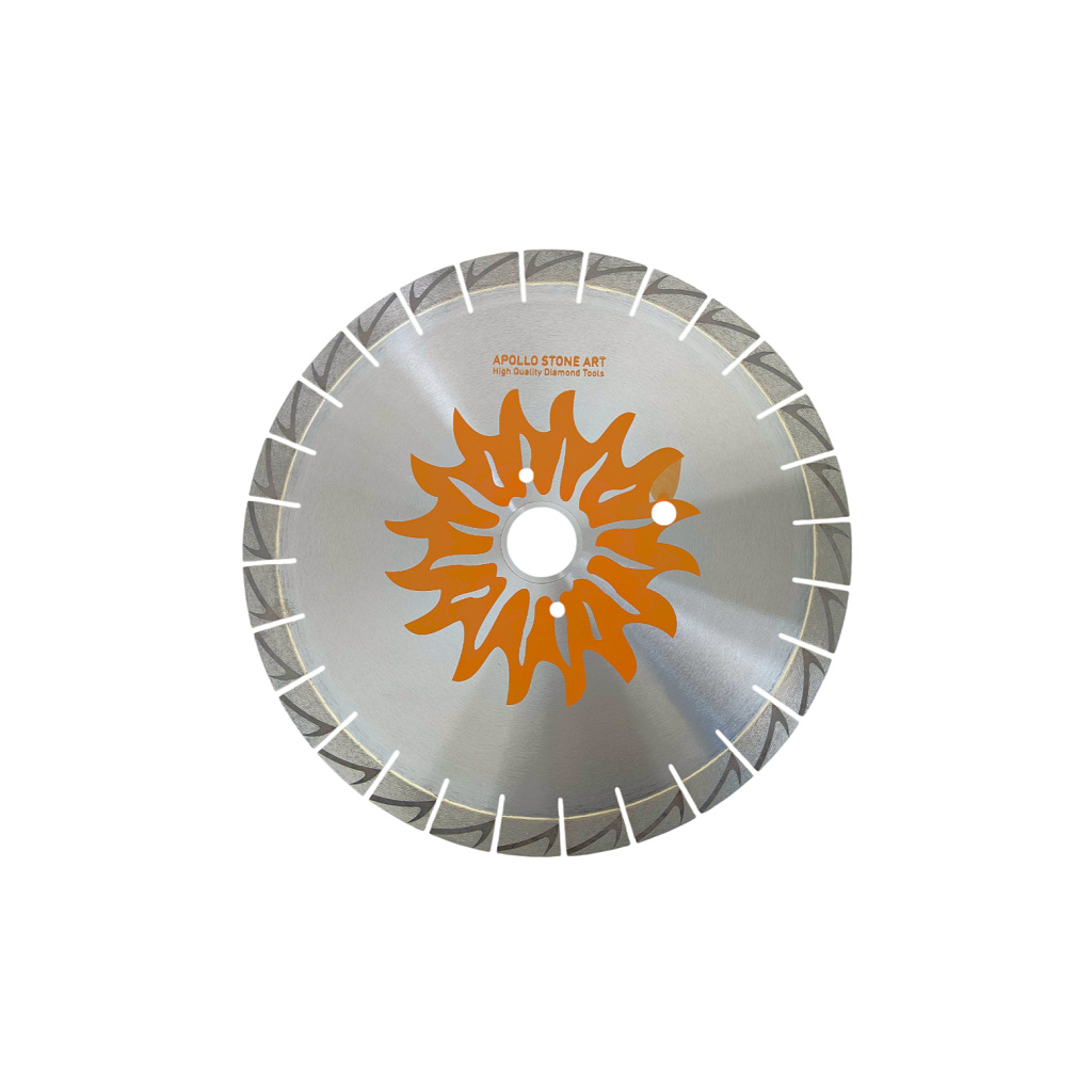 Pro 25mm Patterned Diamond Bridge Saw Blades - Apollo Stone Art