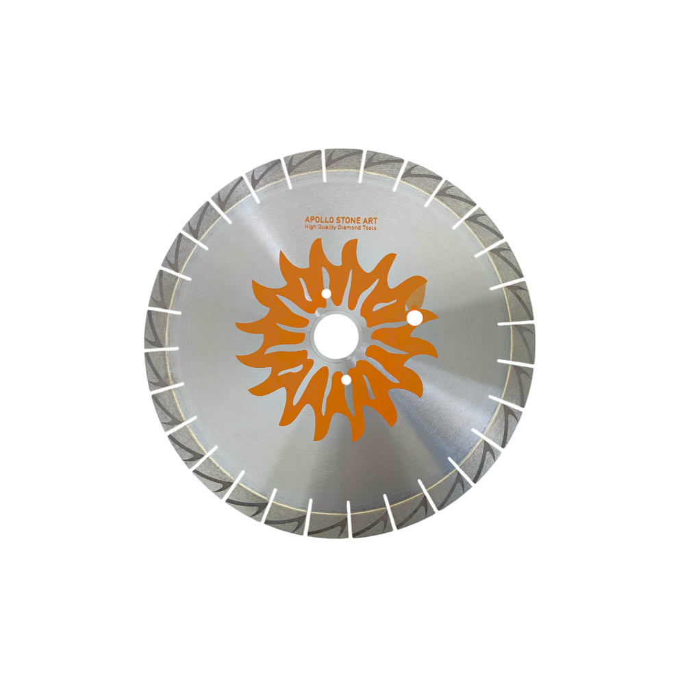 Pro 25mm Patterned Diamond Bridge Saw Blades - Apollo Stone Art