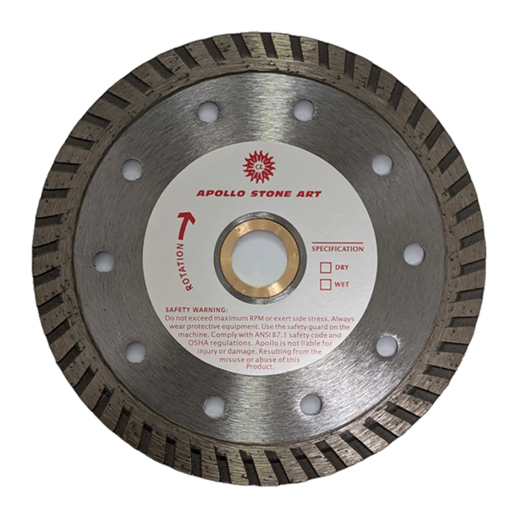 Sintered Diamond Continuous Rim Turbo Blade - Apollo Stone Art
