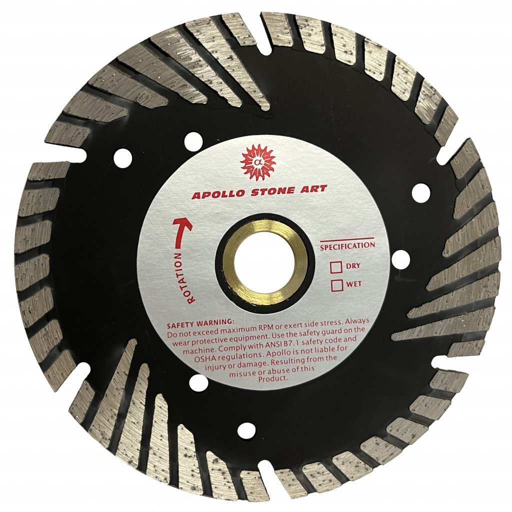 Premium Swirl Segmented Turbo Blades - Apollo Stone Art