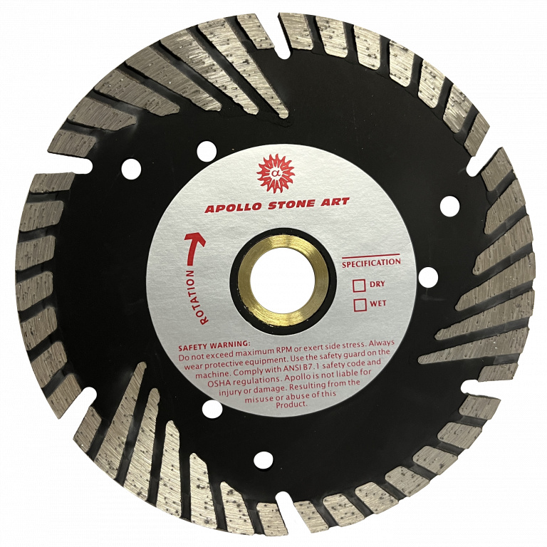 Premium Swirl Segmented Turbo Blades - Apollo Stone Art