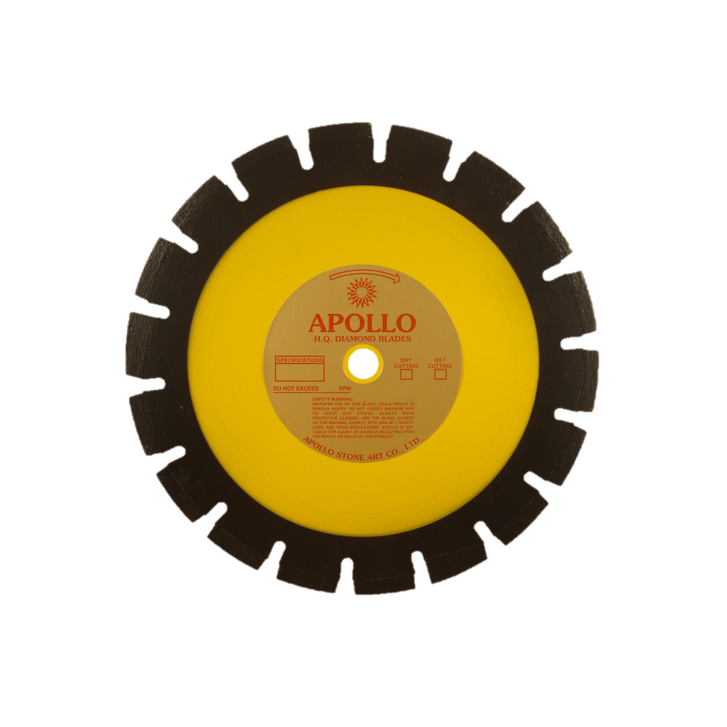 12″ Segmented Concrete & Asphalt Blade - Apollo Stone Art