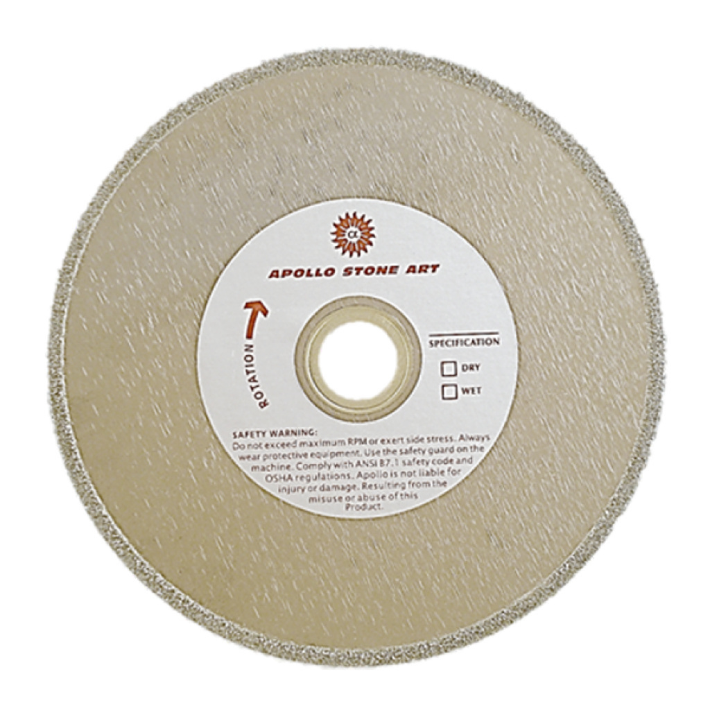 5″ Electroplated Continuous Rim Marble Blade - Apollo Stone Art