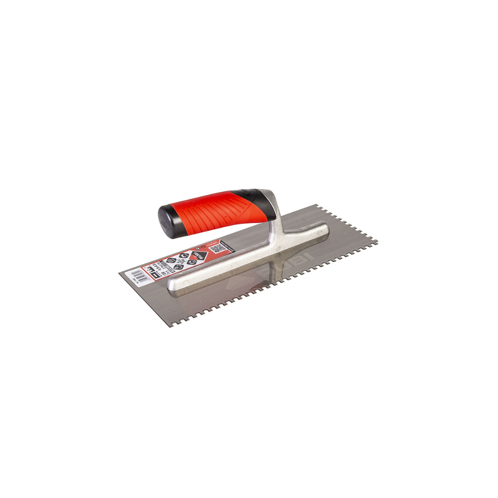 Rubi Steel Notched Trowel 3/16″ x 3/16″ - Apollo Stone Art