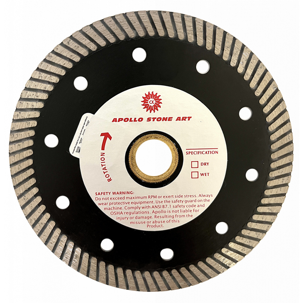 Premium Continuous Rim Narrow Teeth Turbo Blades - Apollo Stone Art