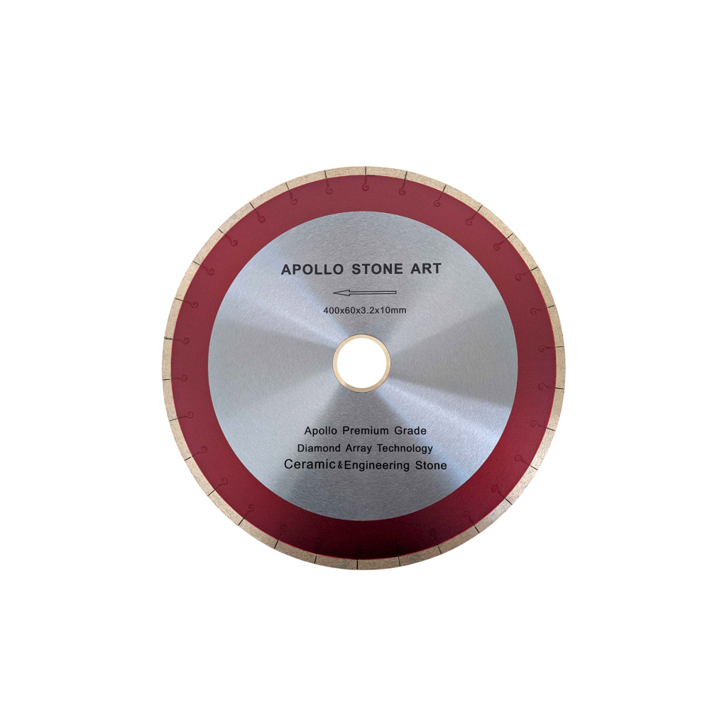 16″ Premium Silent Core Porcelain Bridge Saw Blade - Apollo Stone Art