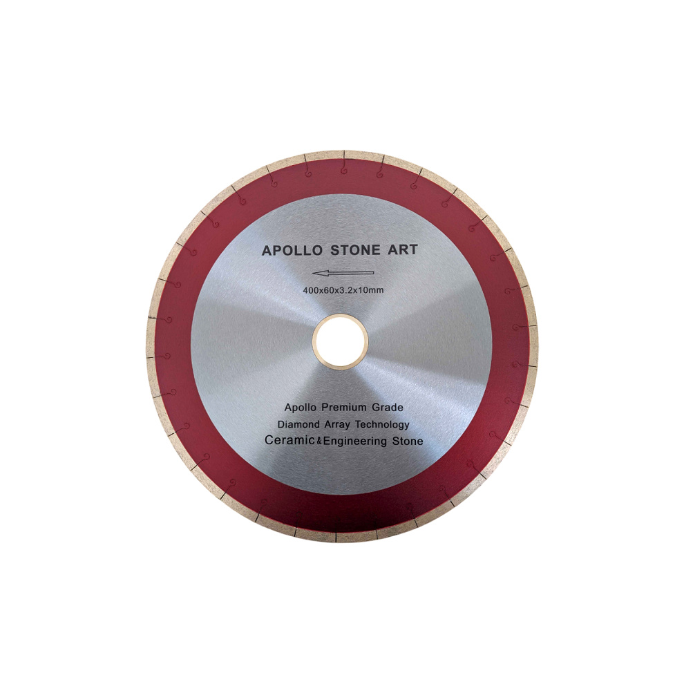 16″ Premium Silent Core Porcelain Bridge Saw Blade - Apollo Stone Art