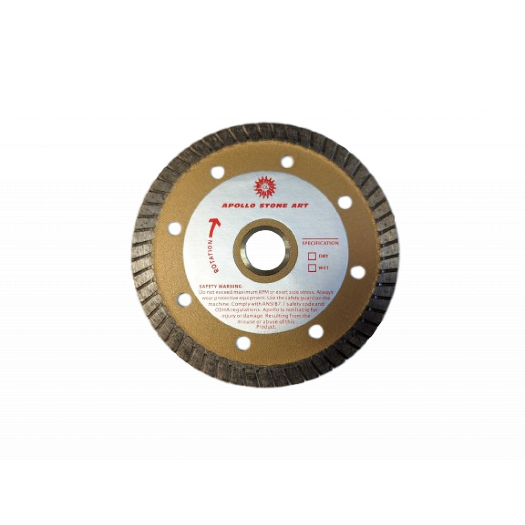 4″ Standard Turbo Thin Tile Blades - Apollo Stone Art