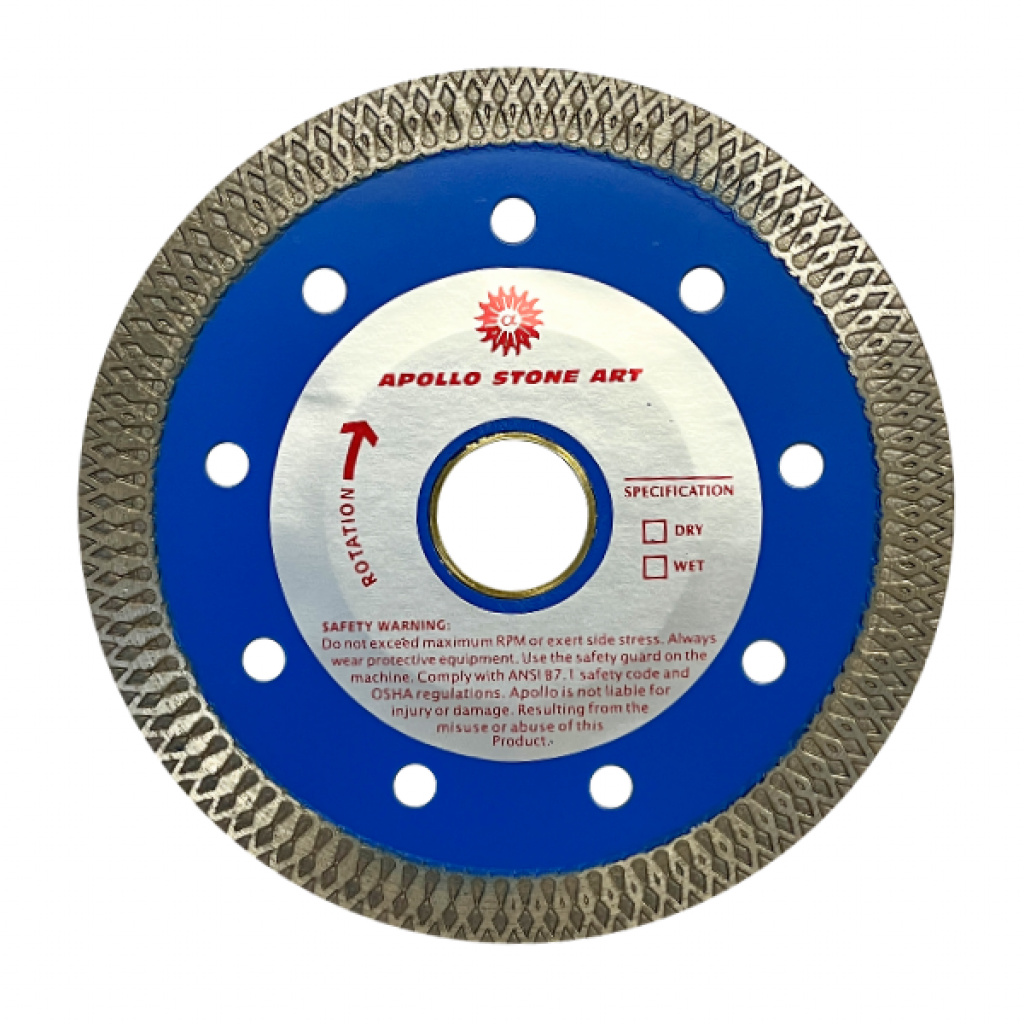 Ultra Thin Turbo Mesh Tile Blades - Apollo Stone Art