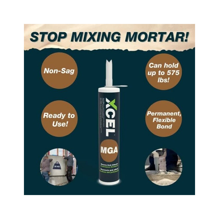 Xcel Masonry Grab Adhesive – MGA - Apollo Stone Art